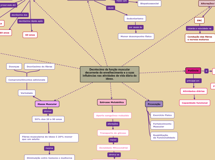 FISIOLOGIA DO EXERCÍCIO - Concept Map